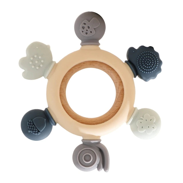 BLUE MULTI-SURFACE TEETHER WHEEL – Snugglebubs Online